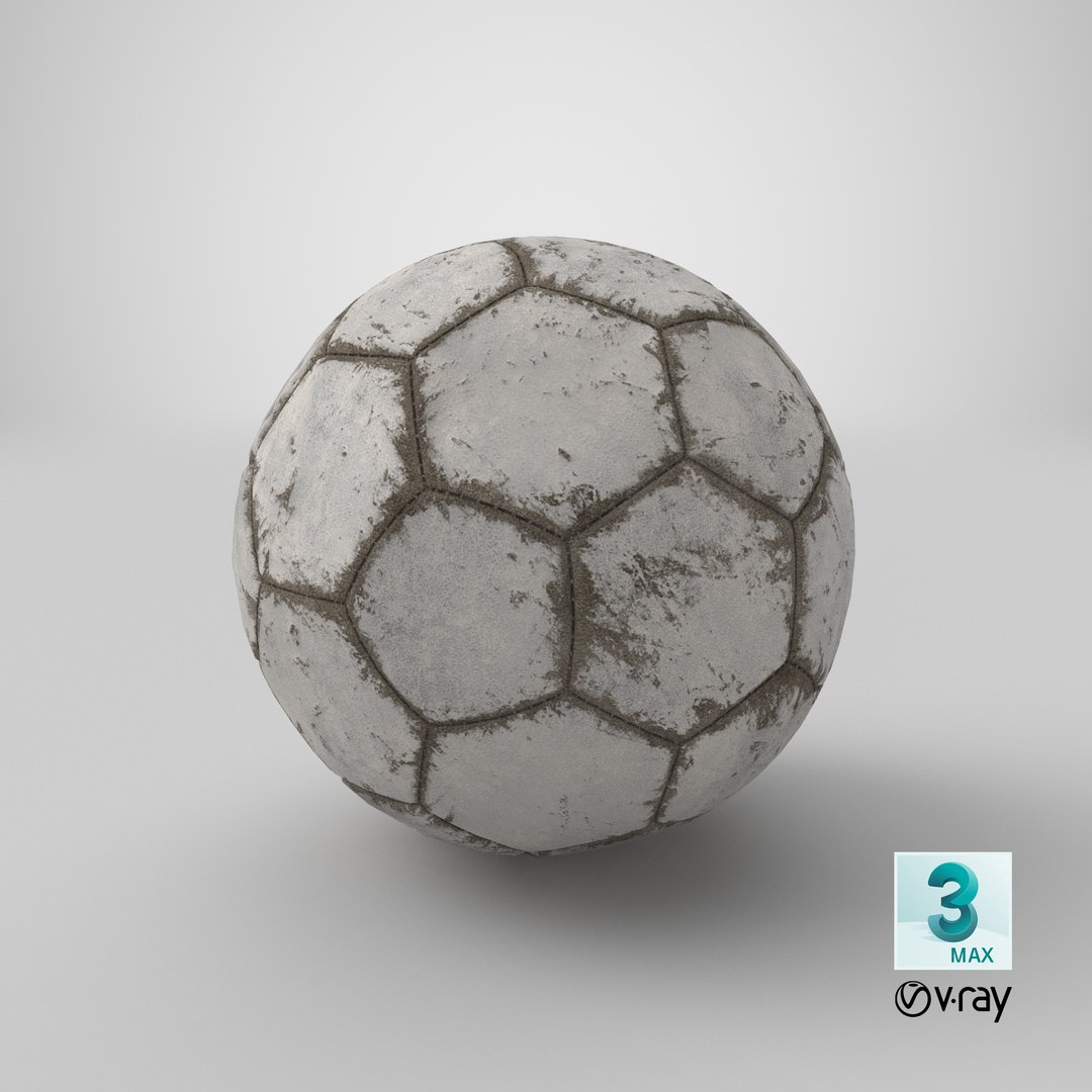 3D model white scratched soccer ball - TurboSquid 1449220