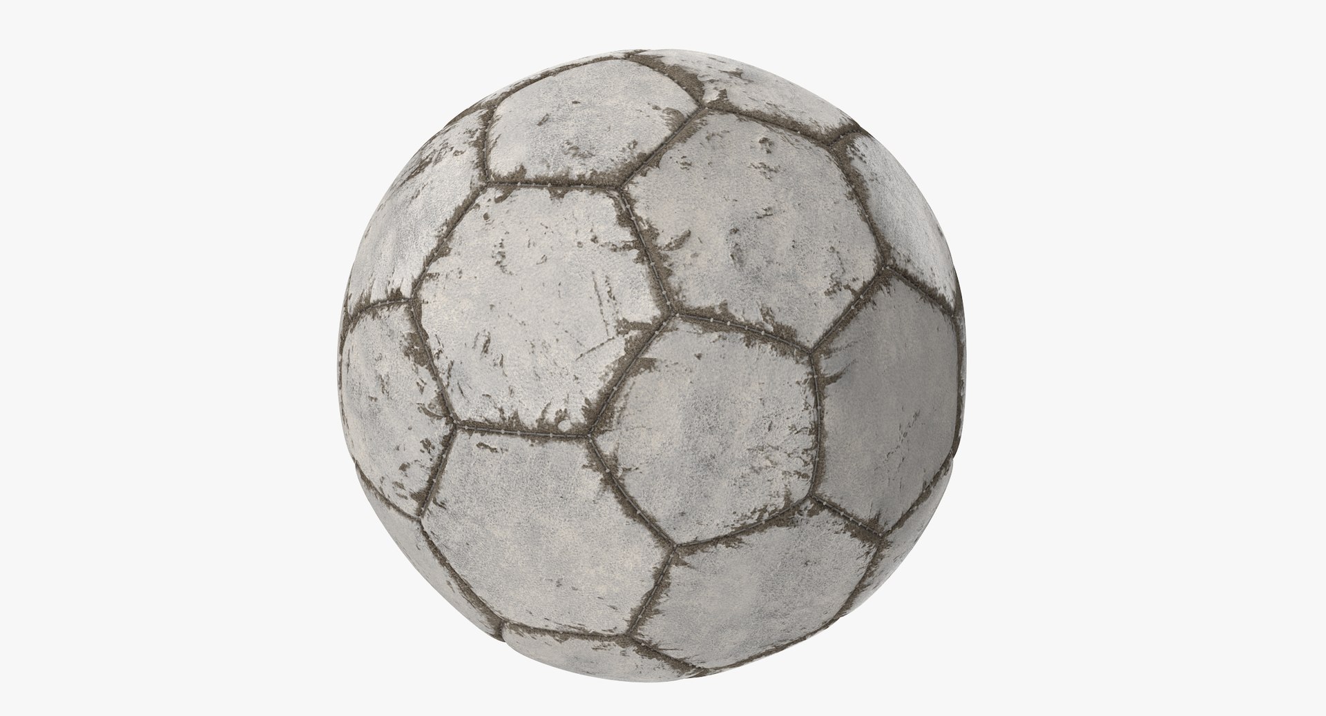 3D Model White Scratched Soccer Ball - TurboSquid 1449220