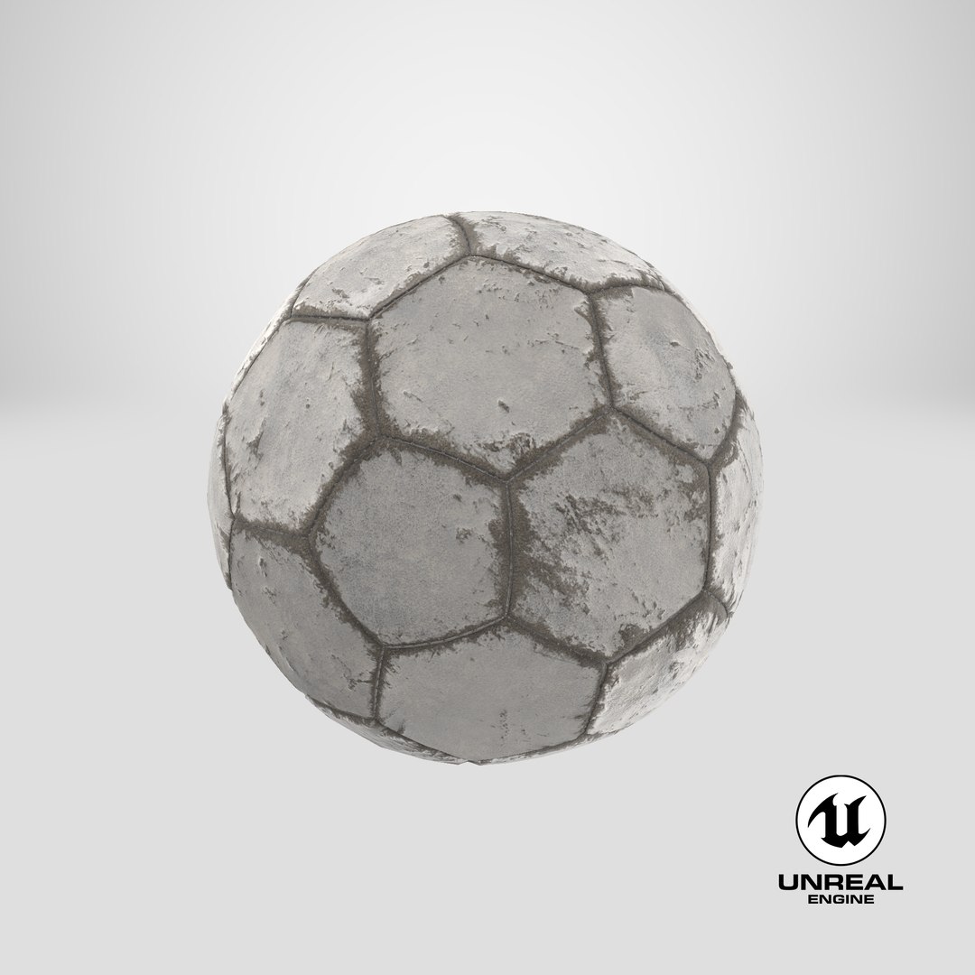 3D model white scratched soccer ball - TurboSquid 1449220