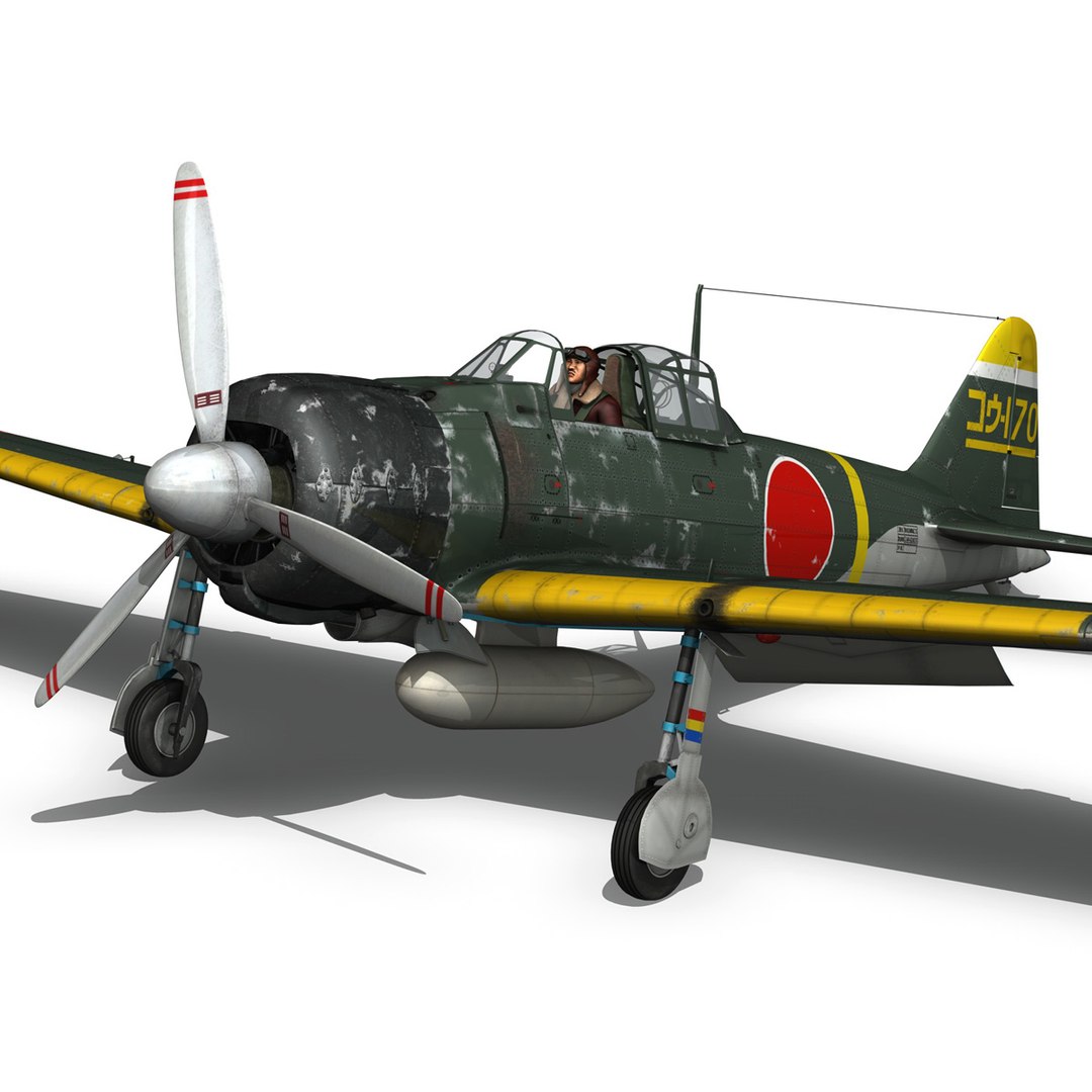 Mitsubishi A6m2 Zero - 3d Model