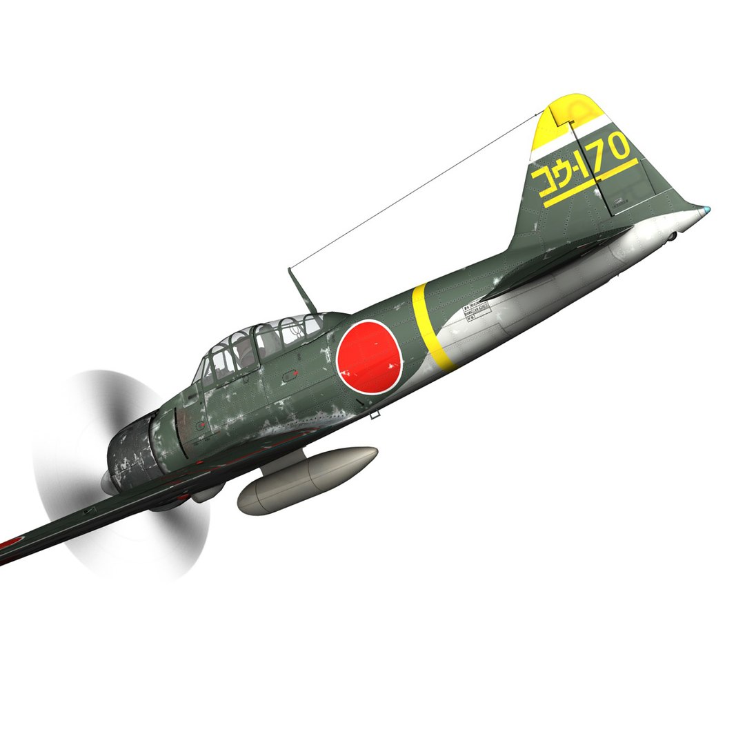 Mitsubishi A6m2 Zero - 3d Model