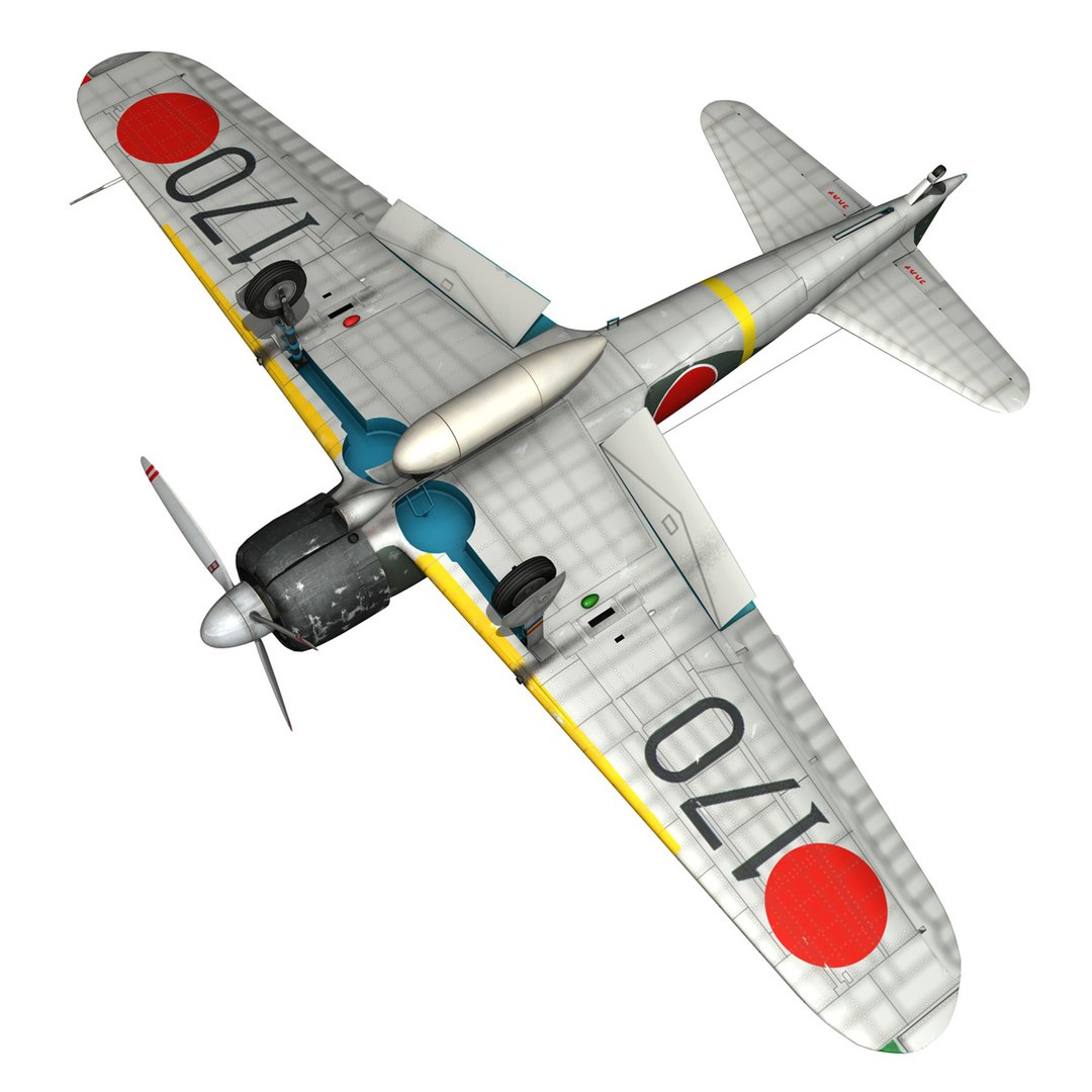 Mitsubishi A6m2 Zero - 3d Model