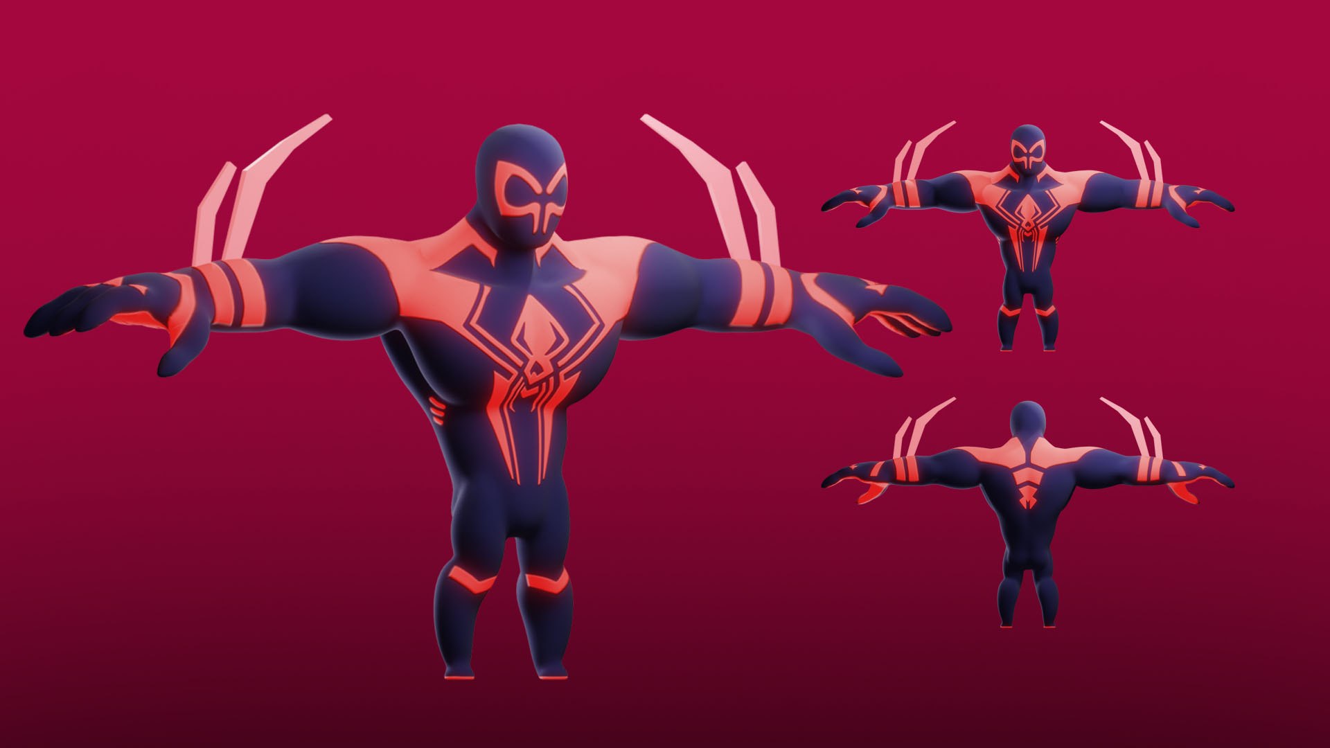 Spiderman 2099 3D - TurboSquid 2079533