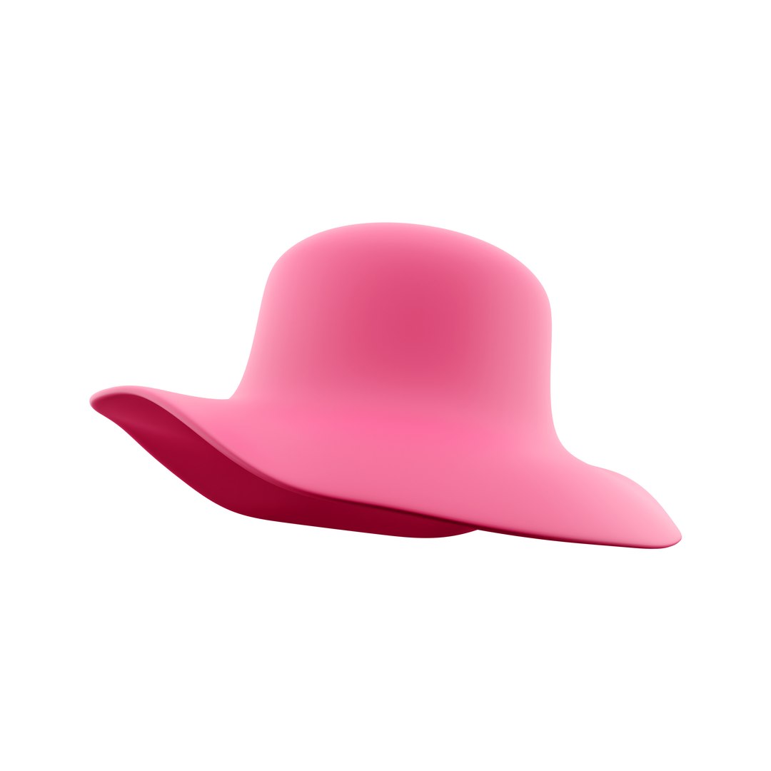 Woman Hat Icon 3D - TurboSquid 2066076