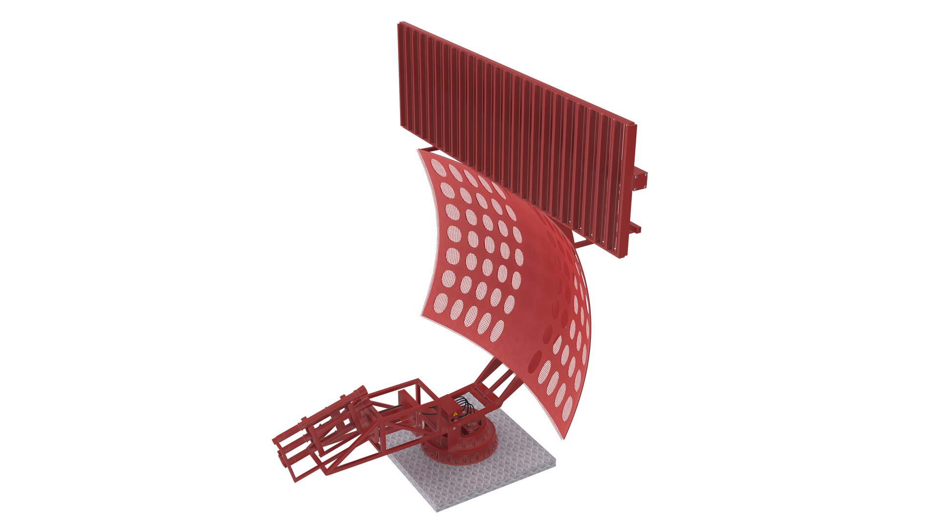 3D Surveillance Radar Model - TurboSquid 2285636