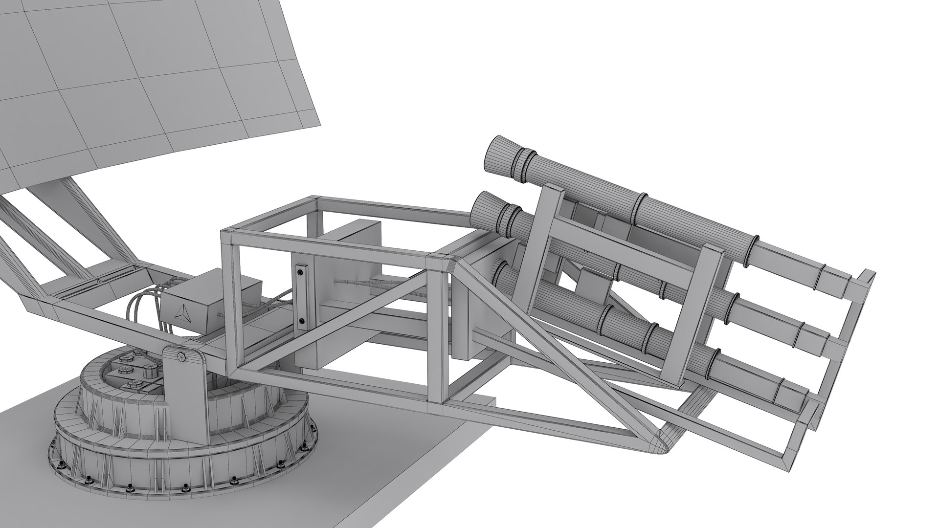 3D Surveillance Radar Model - TurboSquid 2285636