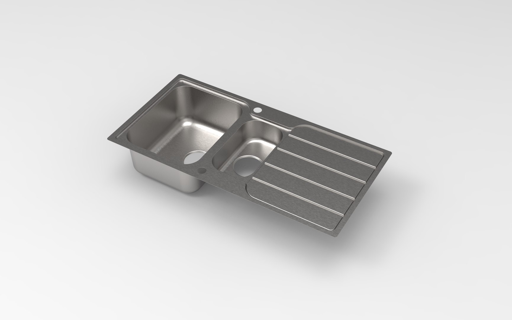 3D Model Efficient Double Kitchen Sink - TurboSquid 2141792
