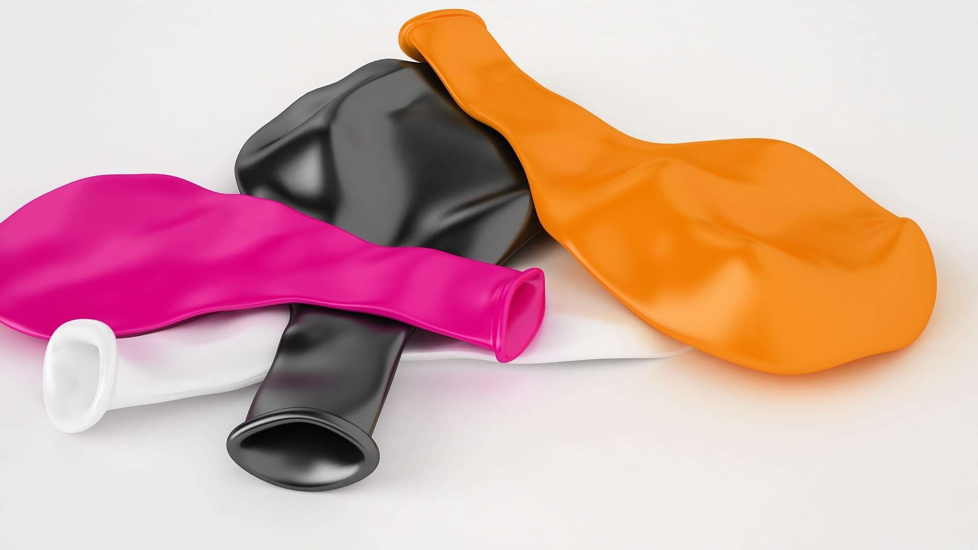 3D flat balloon ball model - TurboSquid 1474221