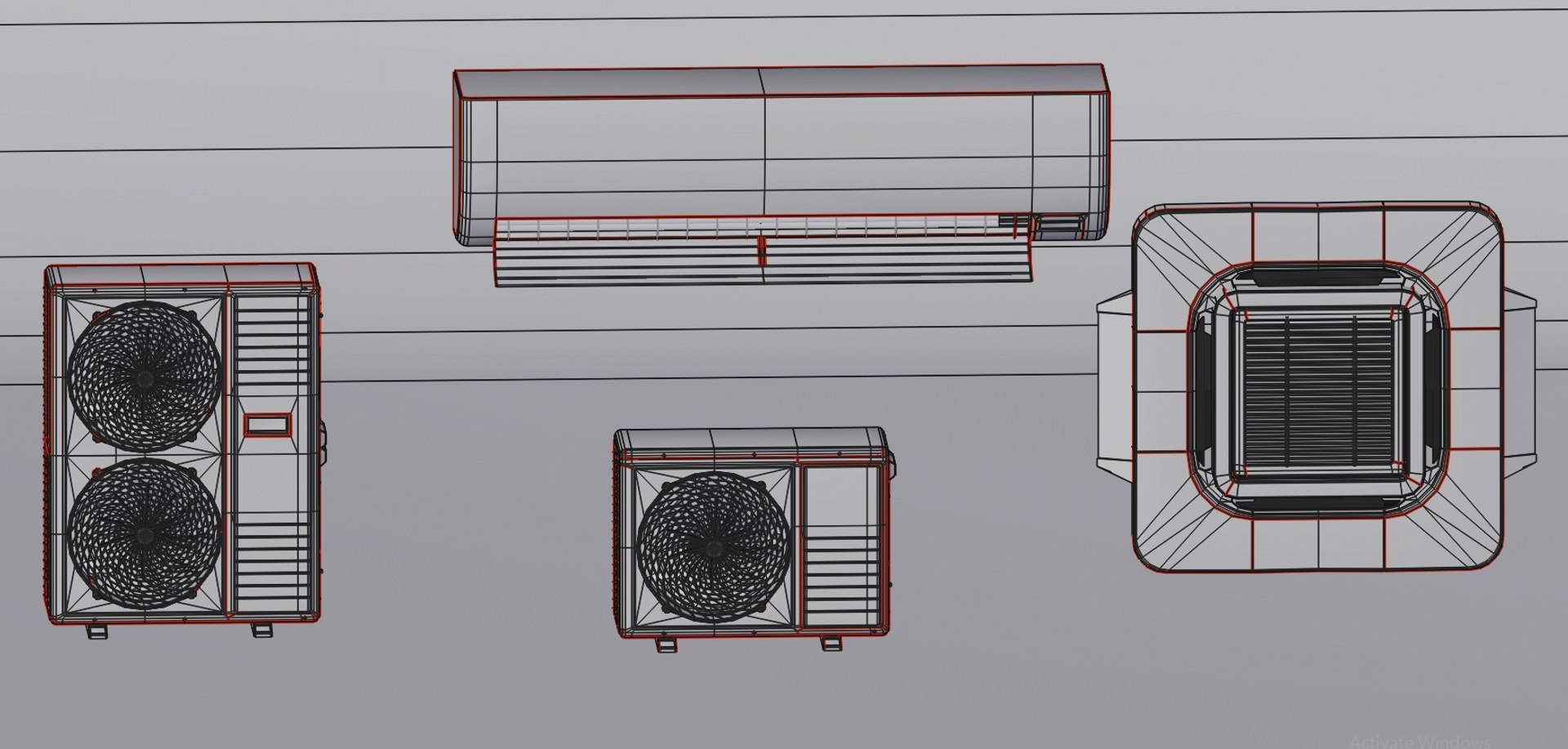 Air Conditioner 3D Model - TurboSquid 1409277