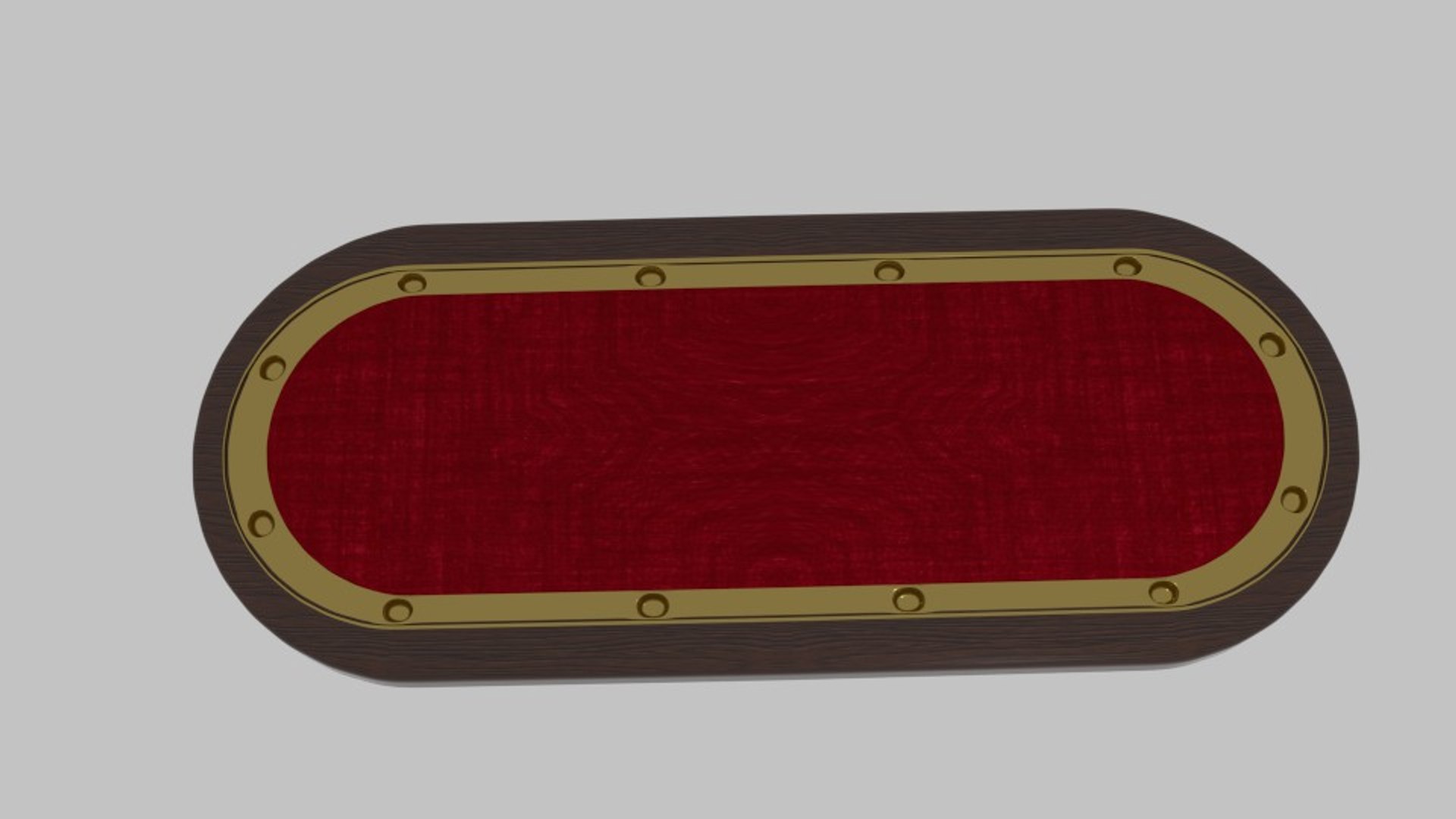 3d Model Long Poker Table