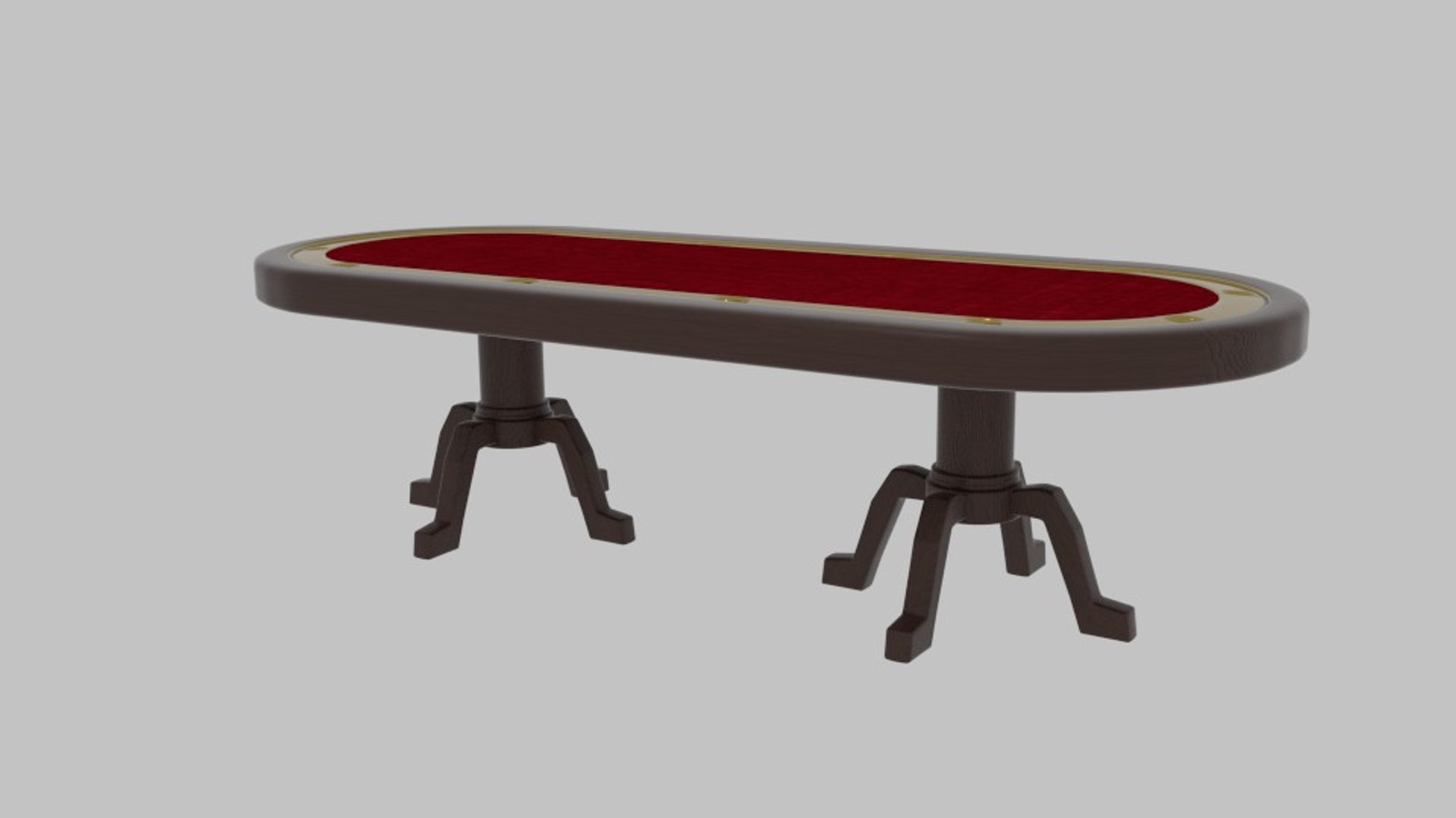 3d Model Long Poker Table