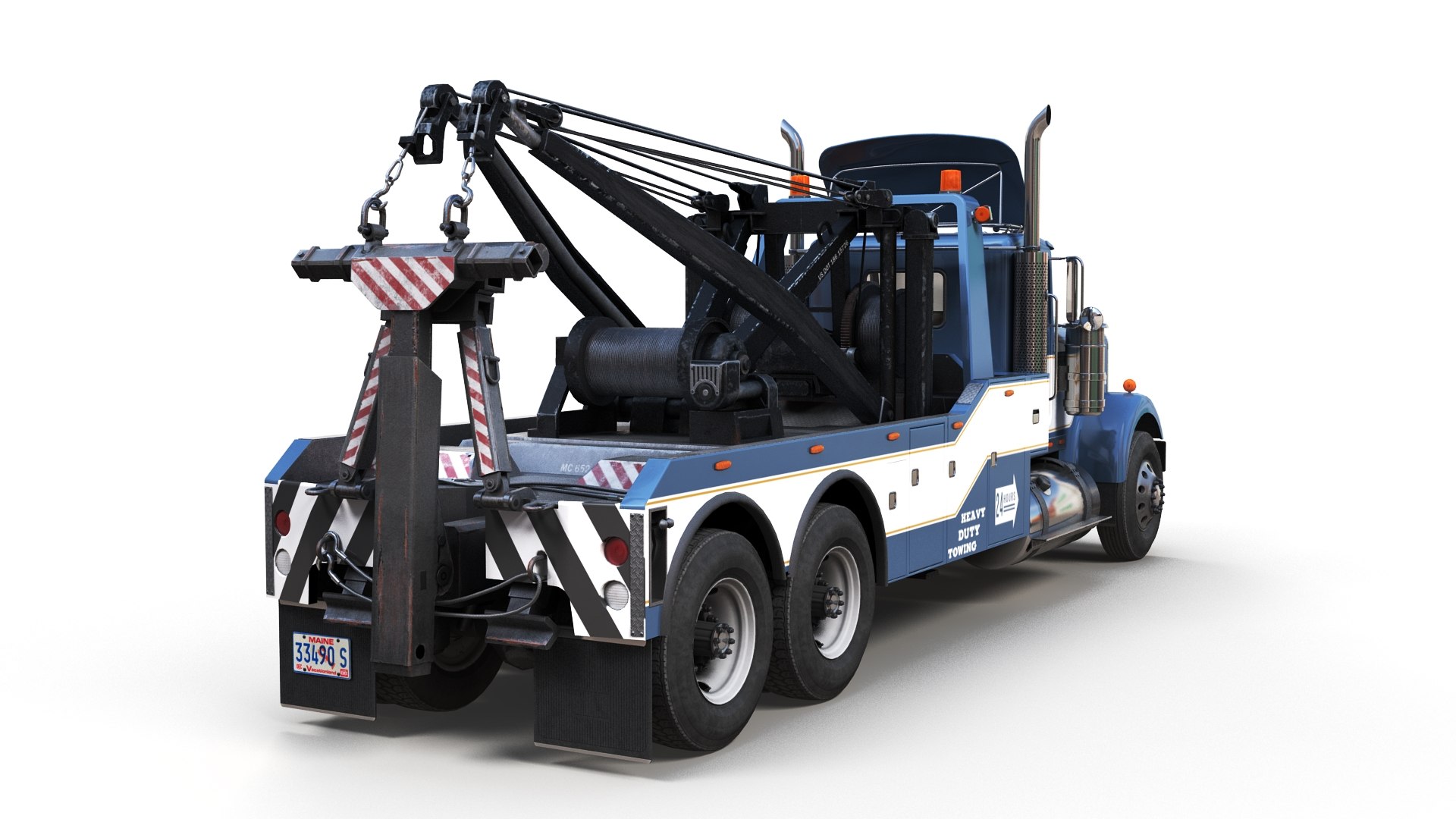 3D Kenworth W900A Wrecker Truck - TurboSquid 2211386