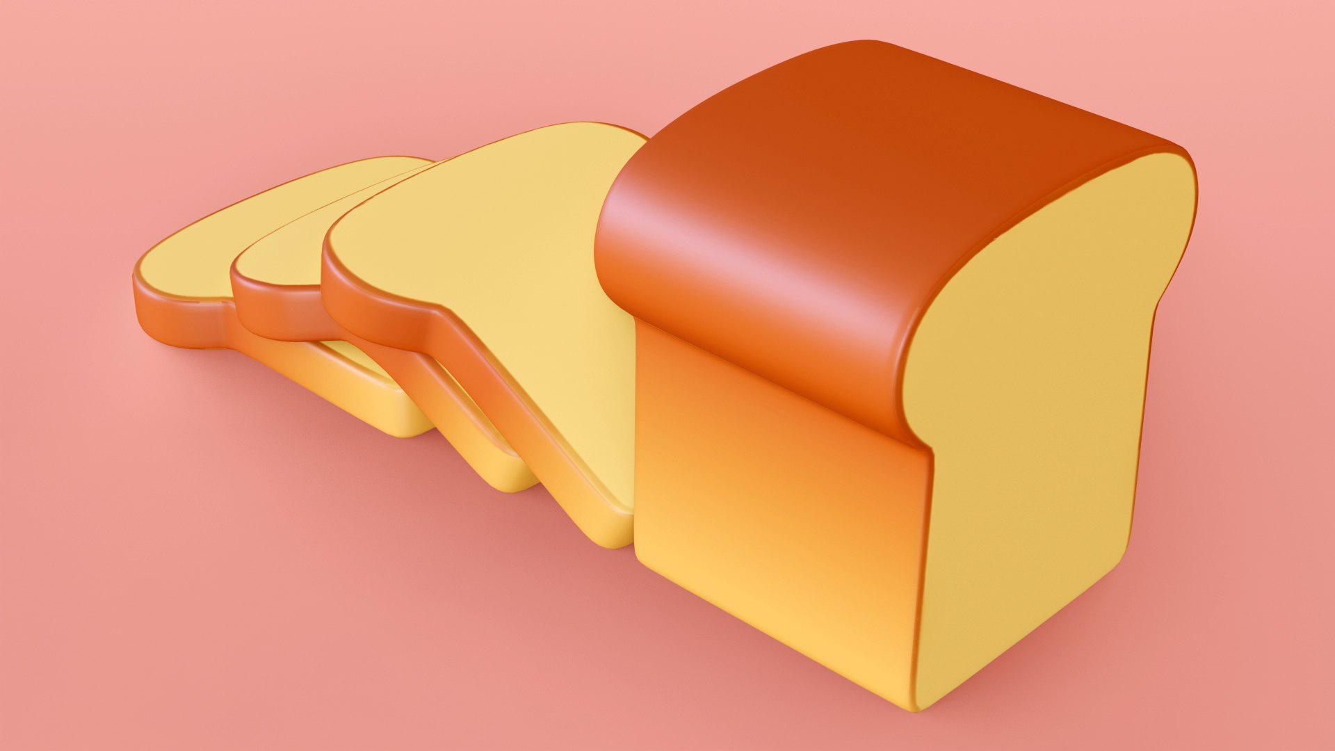 3D Model Emoji White Bread 001 - TurboSquid 2256265