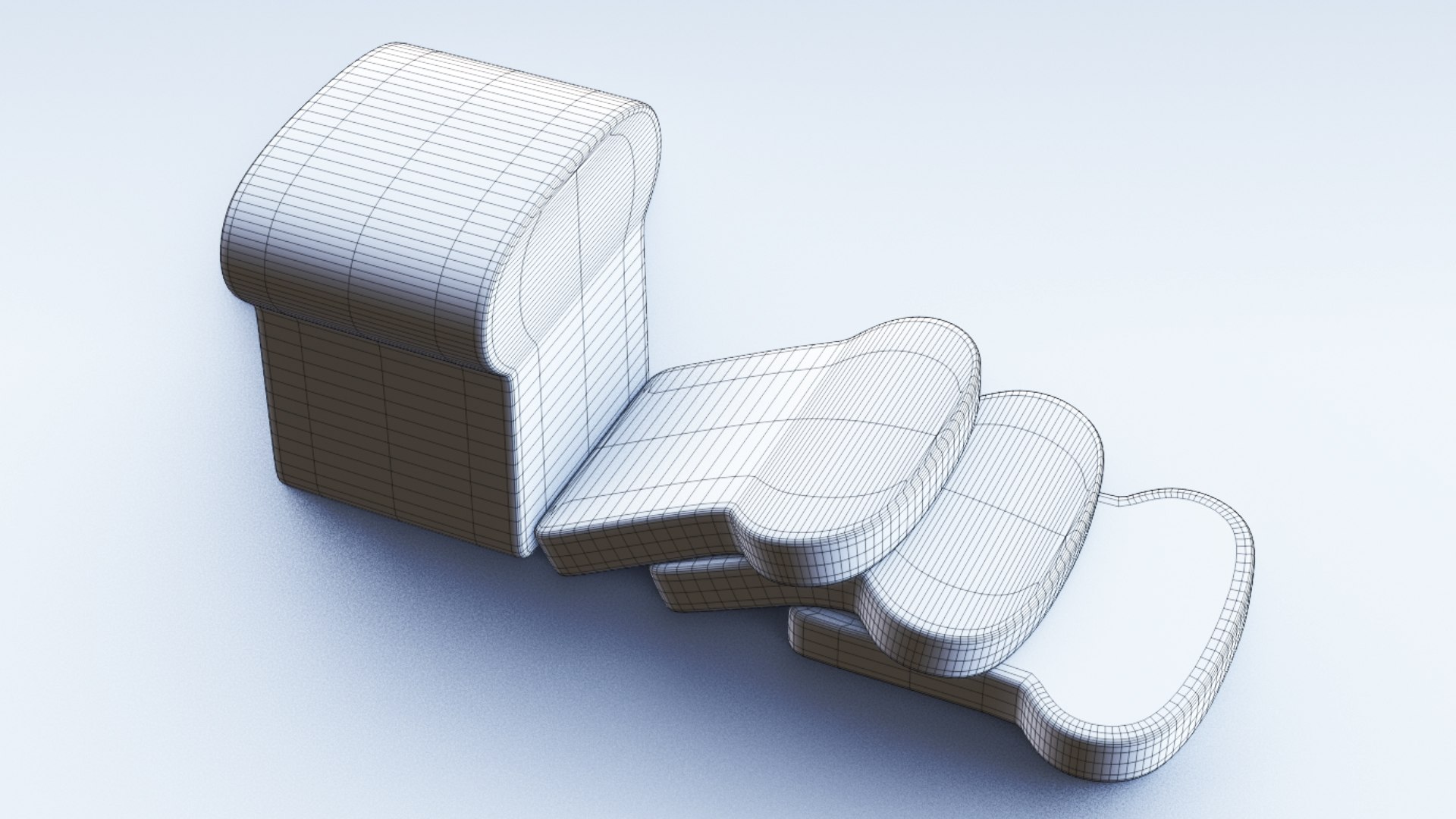 3D Model Emoji White Bread 001 - TurboSquid 2256265