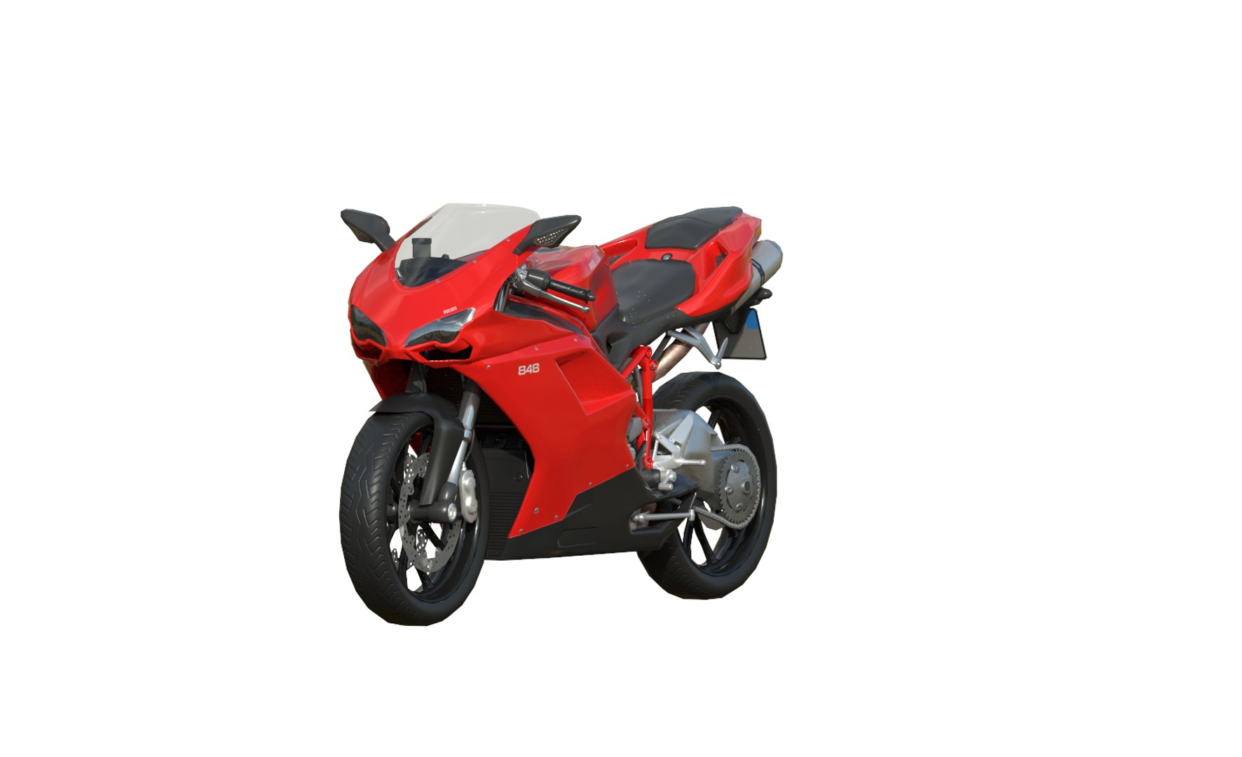 Ducati 848 Model - TurboSquid 1432898