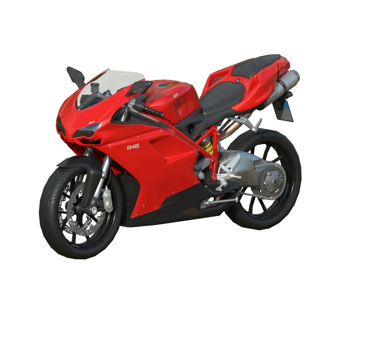 Ducati 848 Model - TurboSquid 1432898