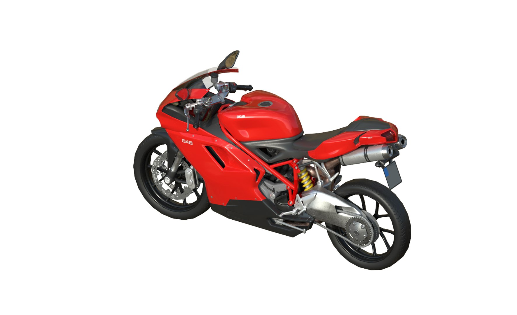 Ducati 848 Model - TurboSquid 1432898