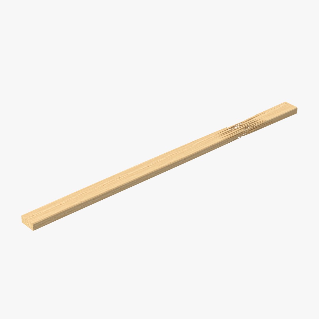 3d Splintered Wood