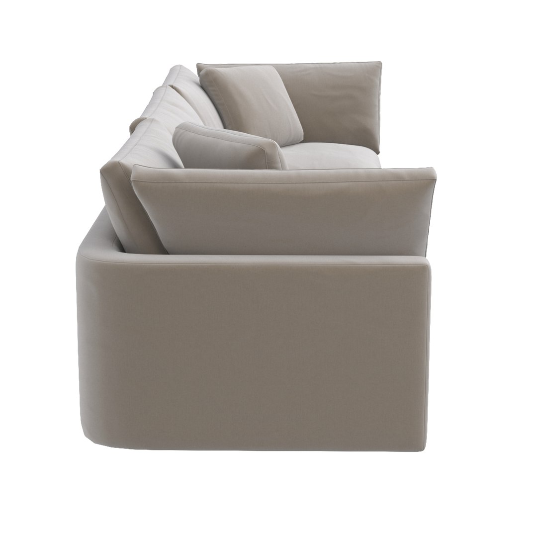 Stevie 3 Piece Sectional Sofa Model - TurboSquid 2063363