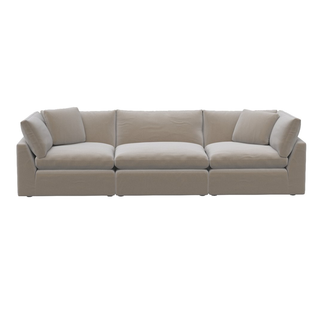 Stevie 3 Piece Sectional Sofa Model - TurboSquid 2063363
