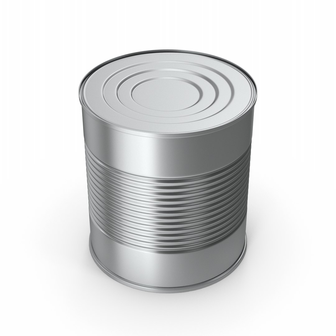 3D Steel Tin Can Model - TurboSquid 2250719