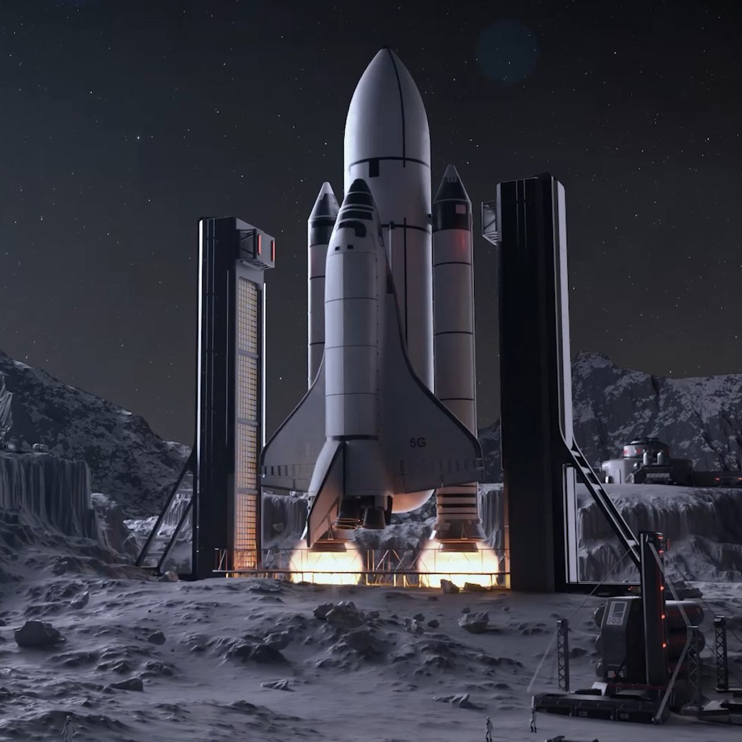 rocket lifts off3D模型 - TurboSquid 1938979