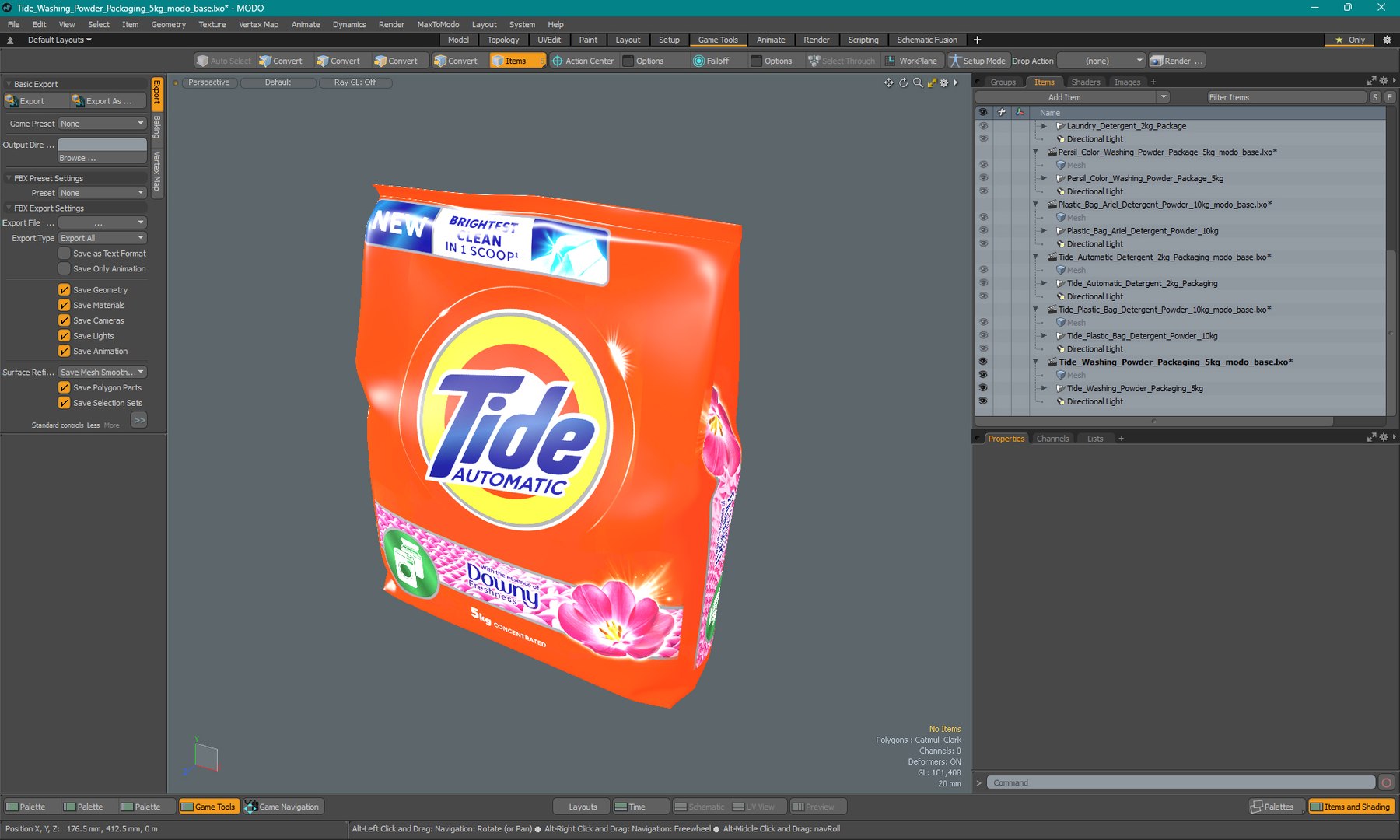Tide Washing Powder Packaging 5kg 3D Model - TurboSquid 2409892