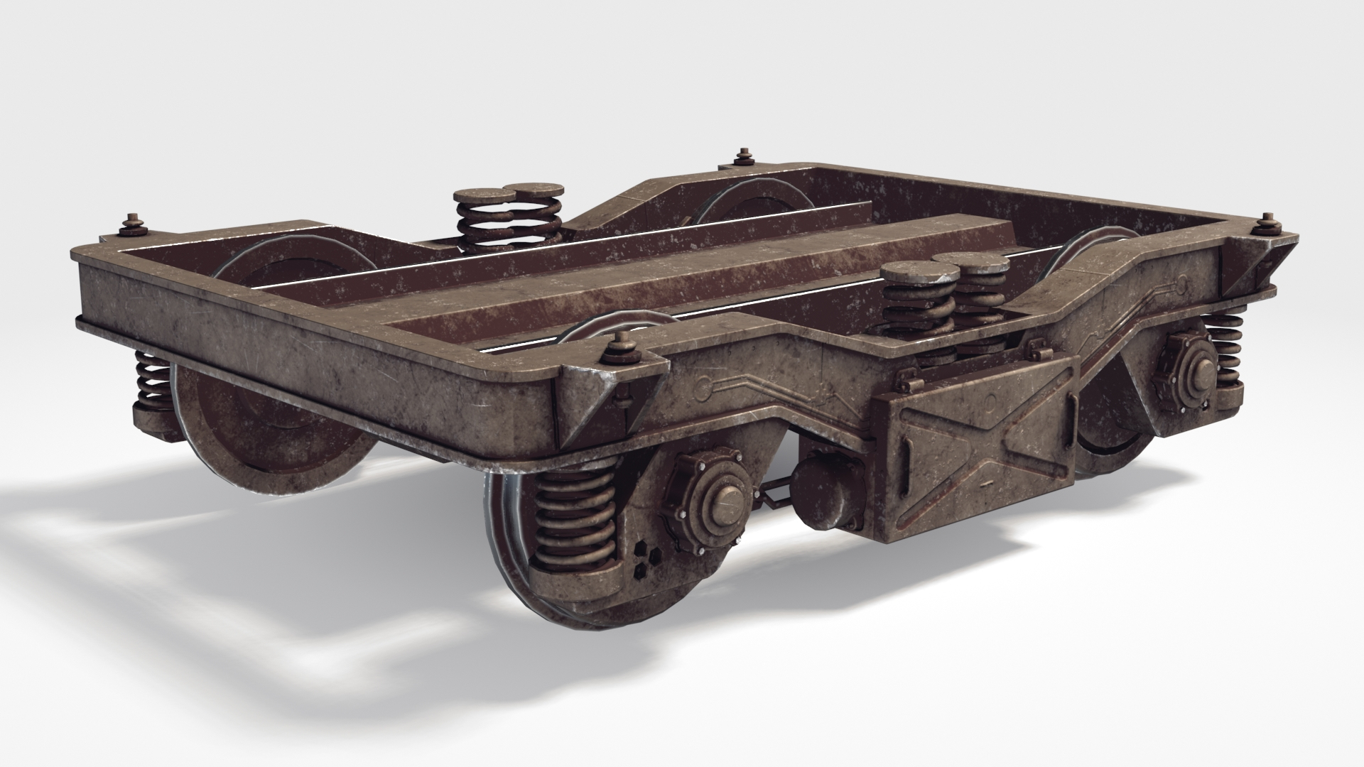 3D Train Wheels Bogie - TurboSquid 1717442