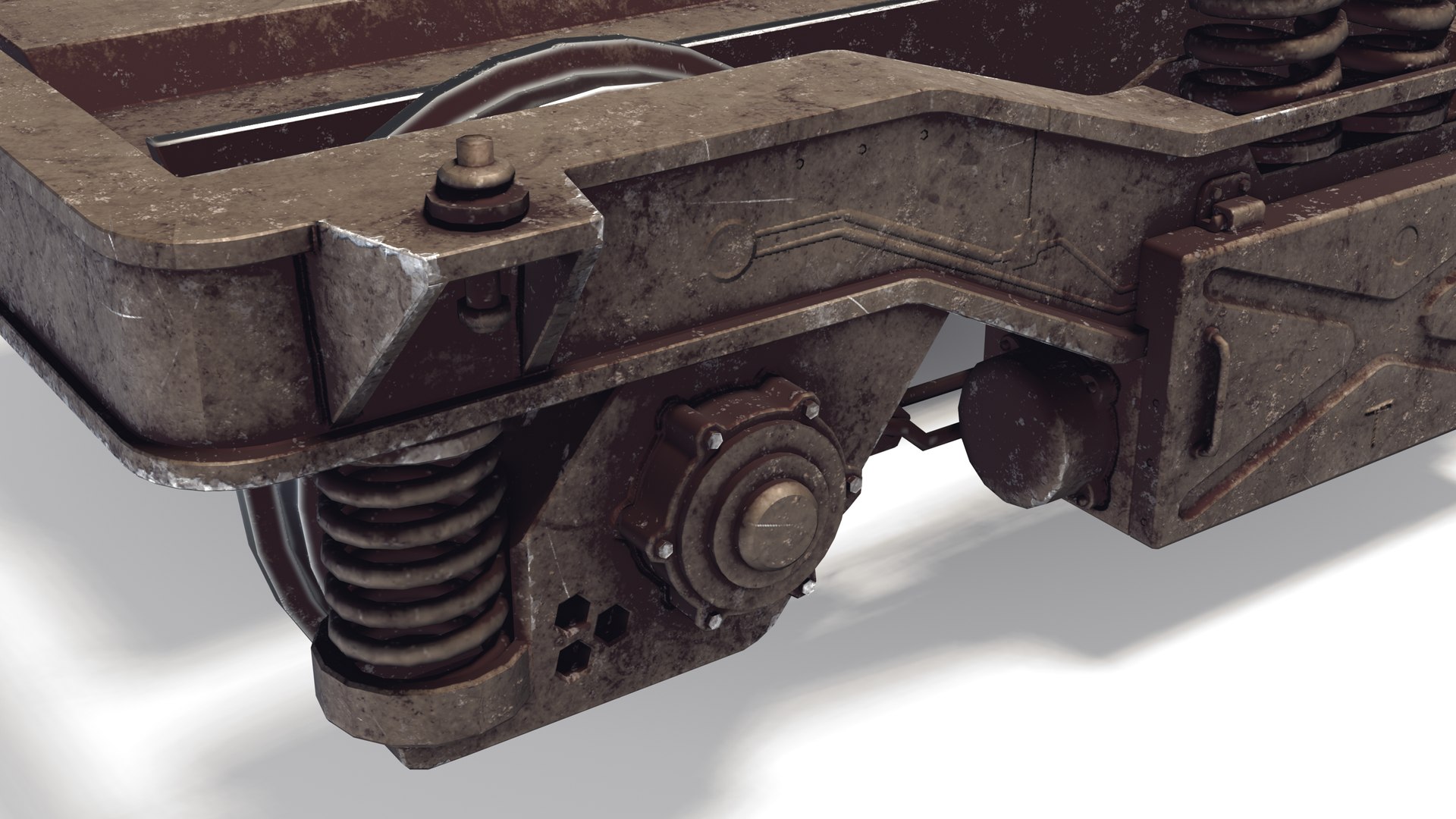 3D Train Wheels Bogie - TurboSquid 1717442