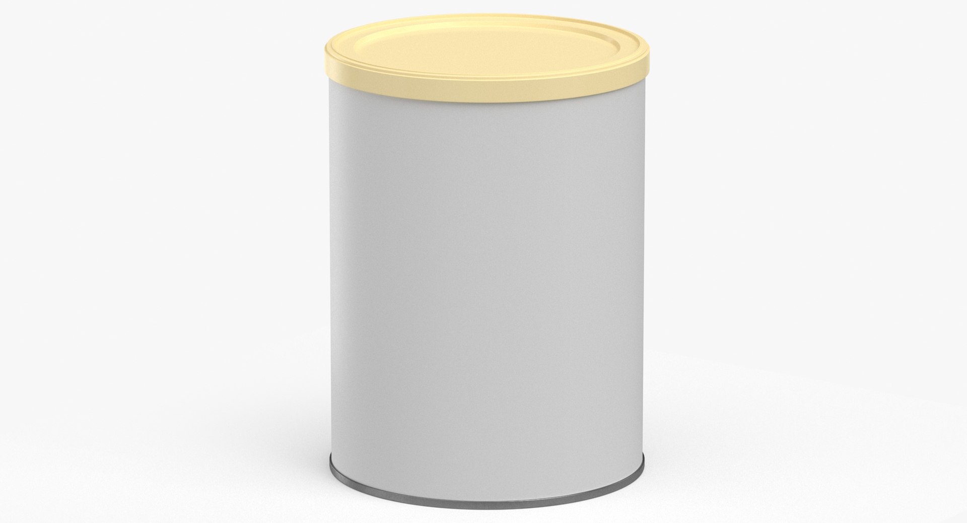 Coffee Can Blank Caffeinated And Decaffeinated Label 3D Model ...