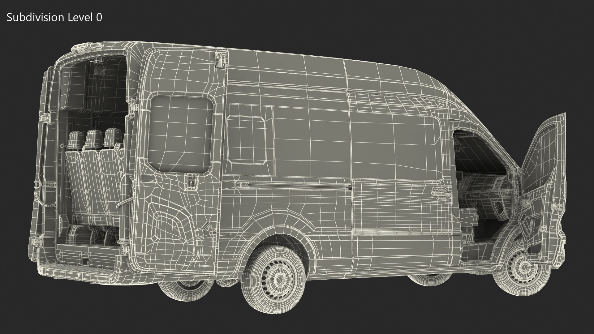 3D model transit van 2020 rigged - TurboSquid 1494066