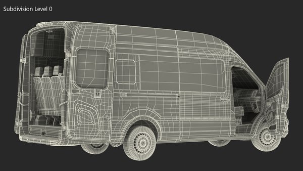 3D model transit van 2020 rigged - TurboSquid 1494066