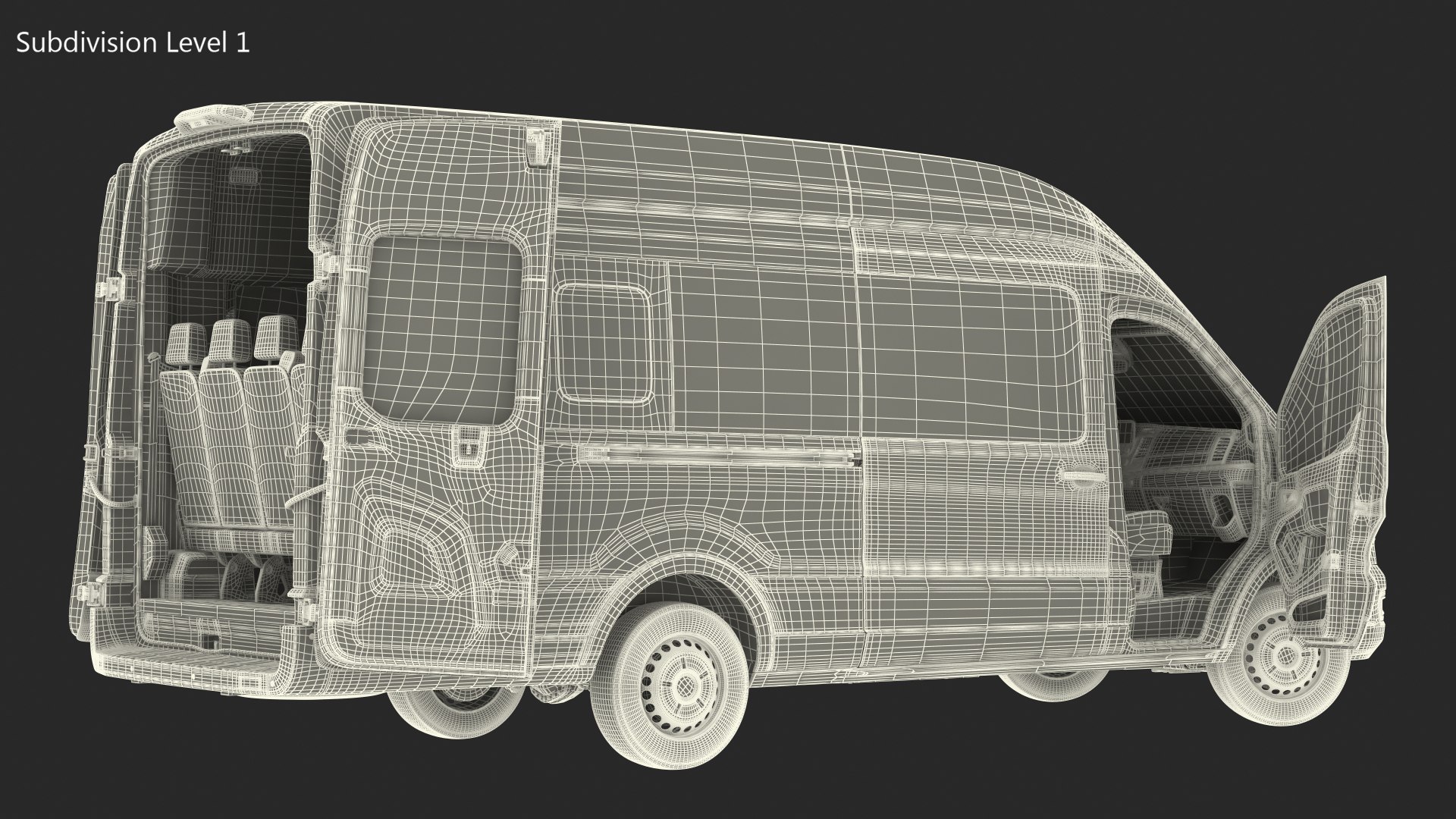 3D model transit van 2020 rigged - TurboSquid 1494066