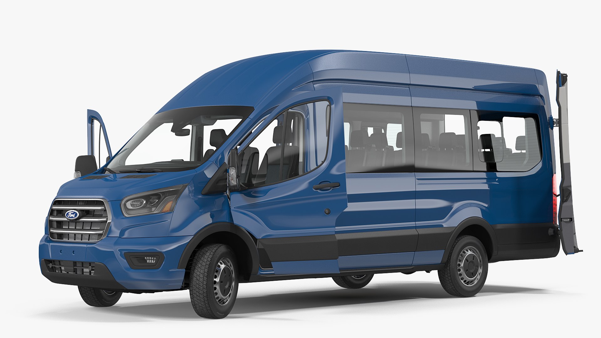 3D model transit van 2020 rigged - TurboSquid 1494066