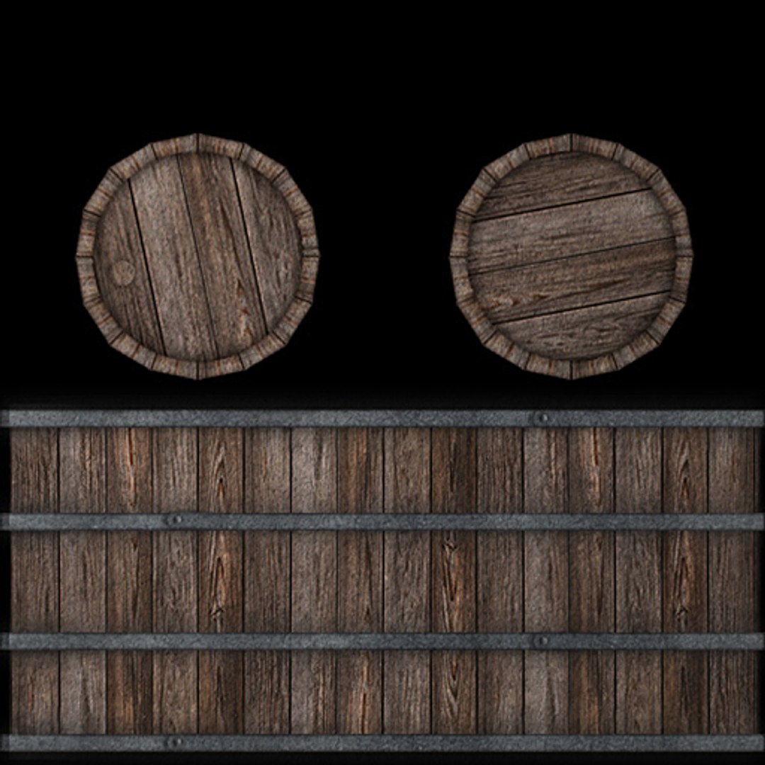 3d Realistic Barrel