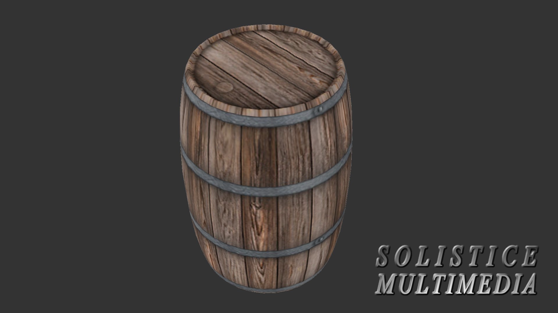 3d Realistic Barrel