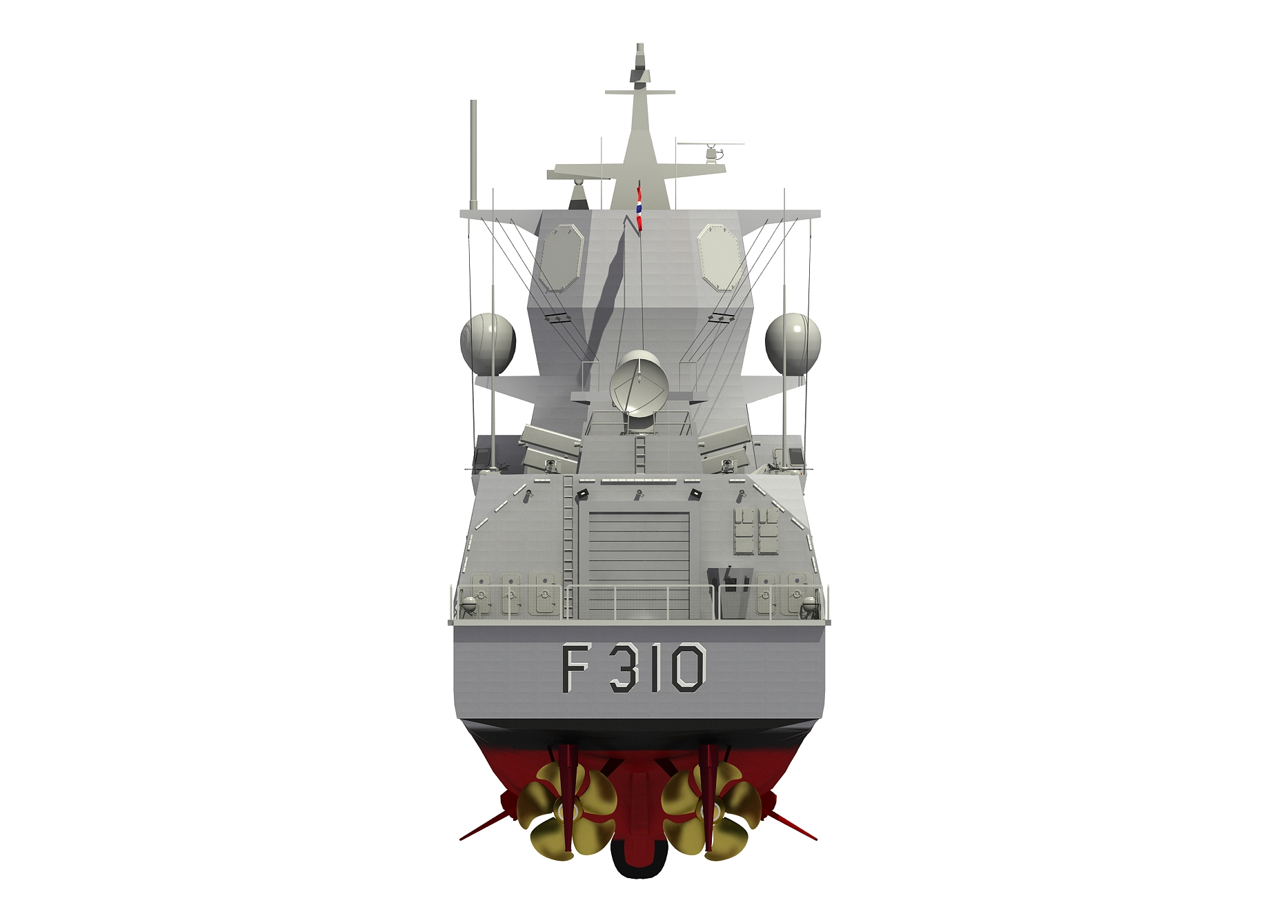 3D norwegian frigate fridtjof nansen model - TurboSquid 1596652