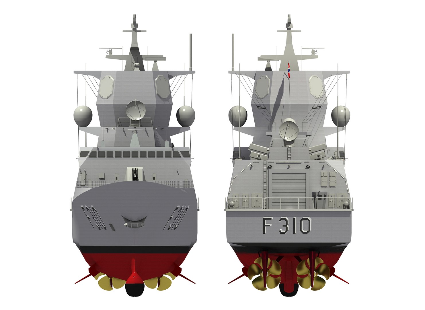 3D Norwegian Frigate Fridtjof Nansen Model - TurboSquid 1596652