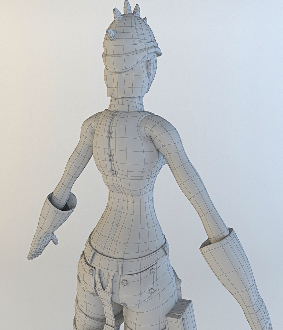 Women Builder 3d Model