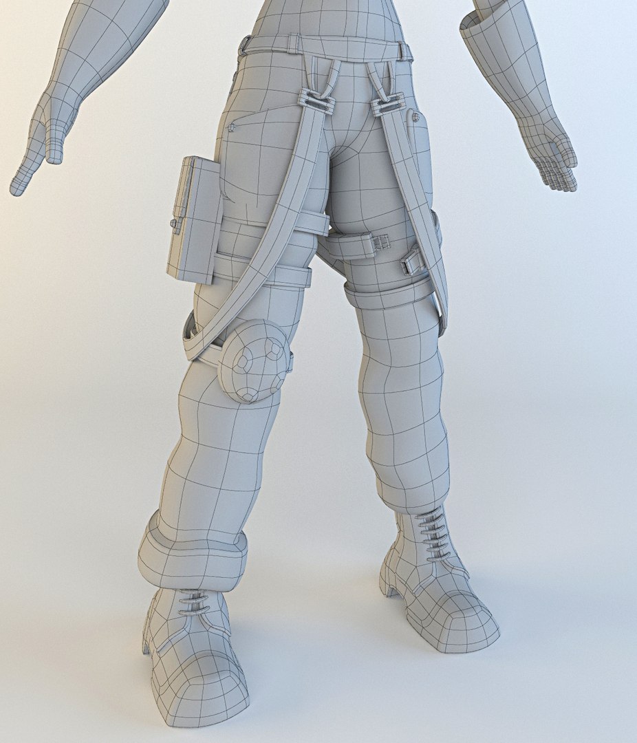 Women Builder 3d Model