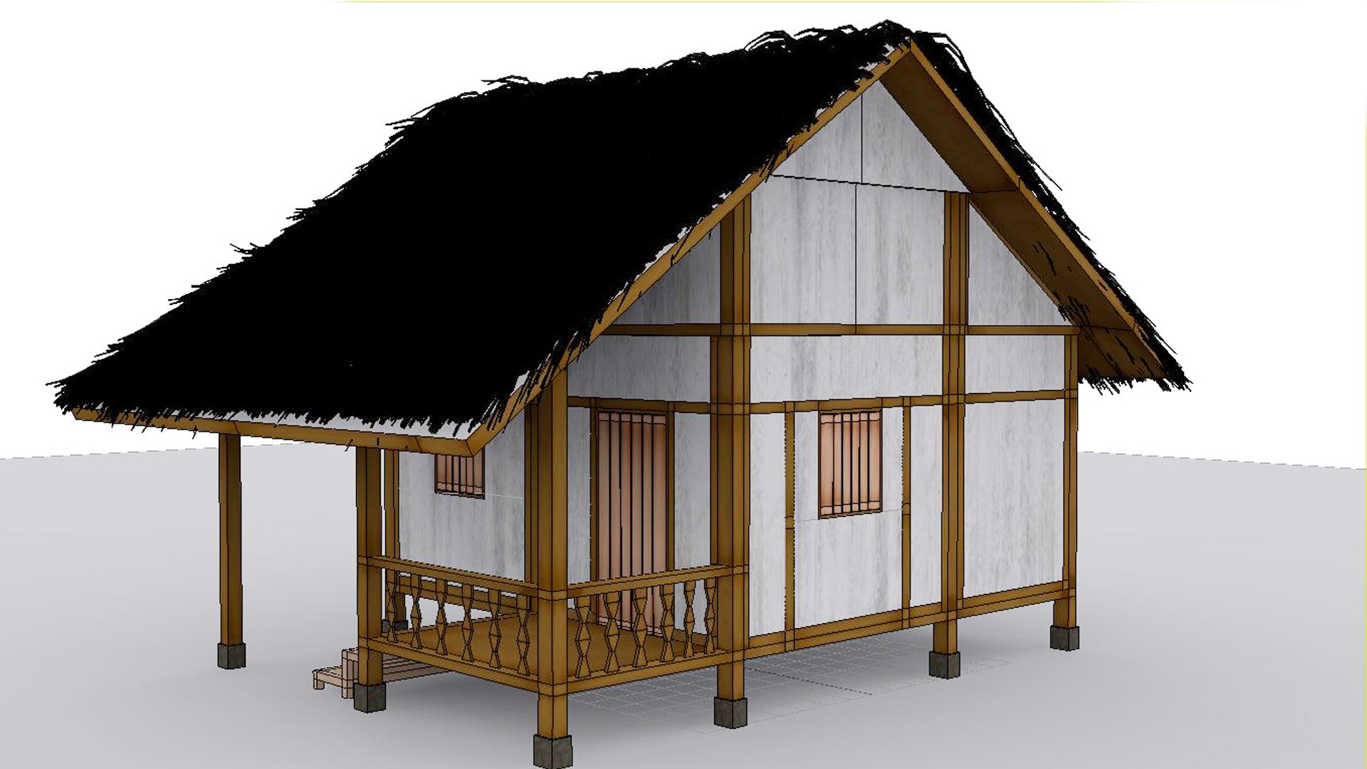 3D Sundanese Traditional Suhunan Julang Ngapak Model - TurboSquid 2338397