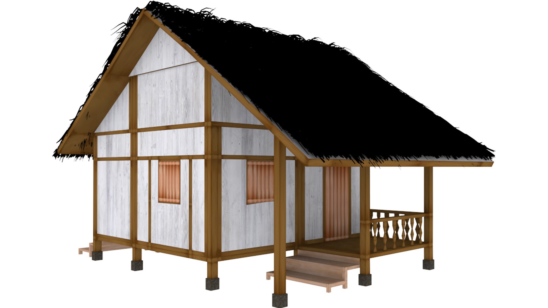3D Sundanese Traditional Suhunan Julang Ngapak Model - TurboSquid 2338397