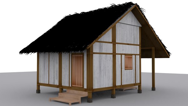 modelo 3d Suhunan Julang ngapak tradicional sundanés - TurboSquid 2338397