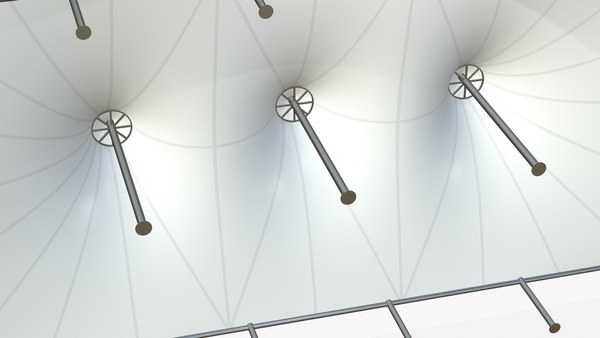 Tensile Structures Conical model - TurboSquid 1835145