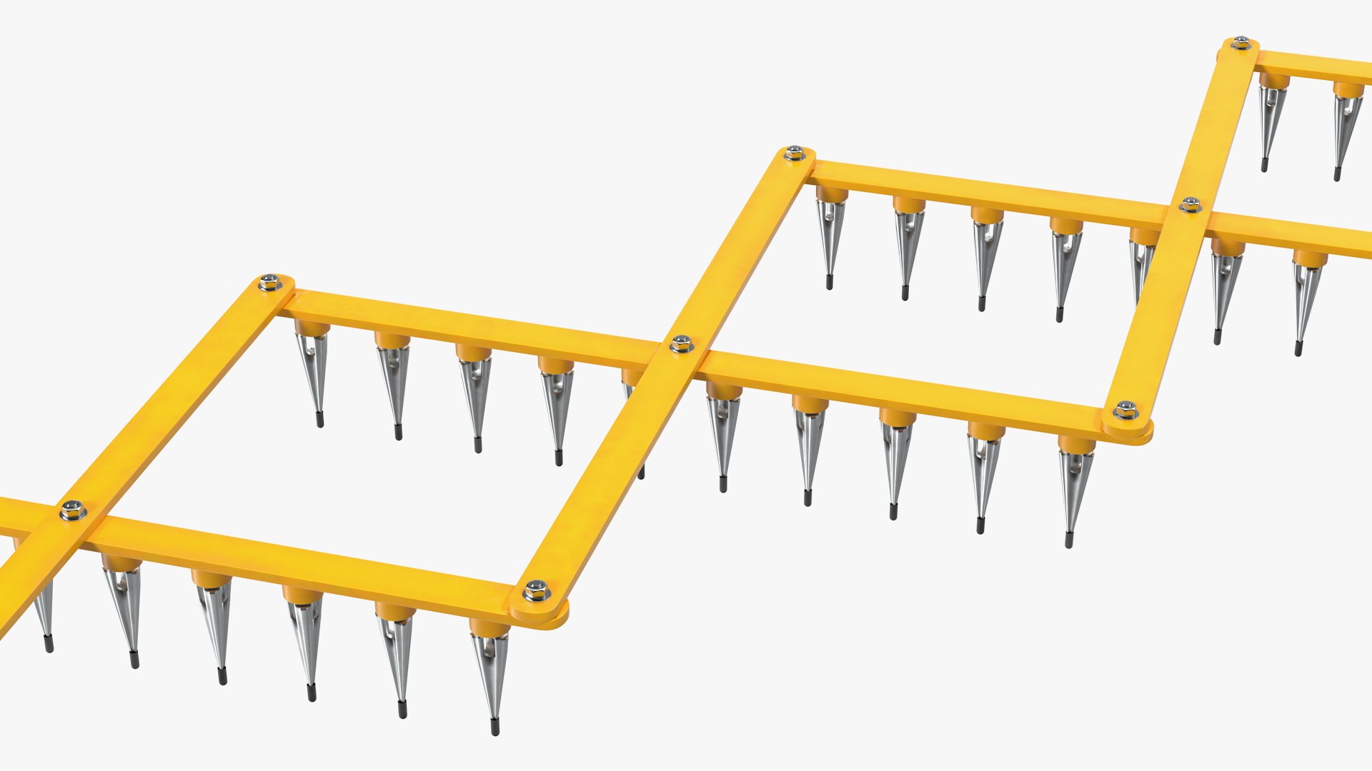 3D Aluminum Police Tire Spike - TurboSquid 1435771