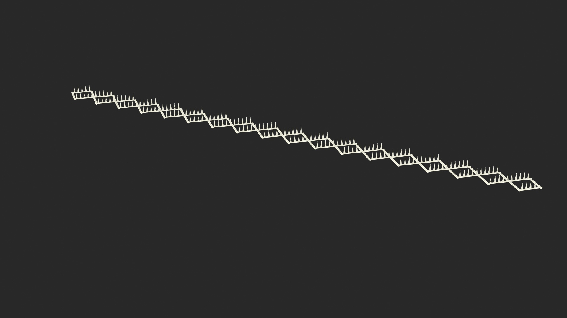 3D Aluminum Police Tire Spike - TurboSquid 1435771