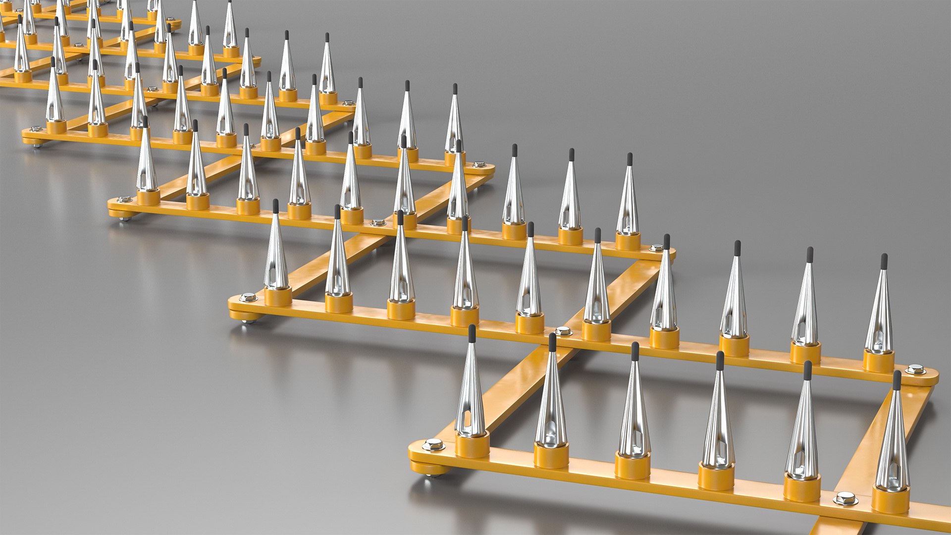 3D Aluminum Police Tire Spike - TurboSquid 1435771