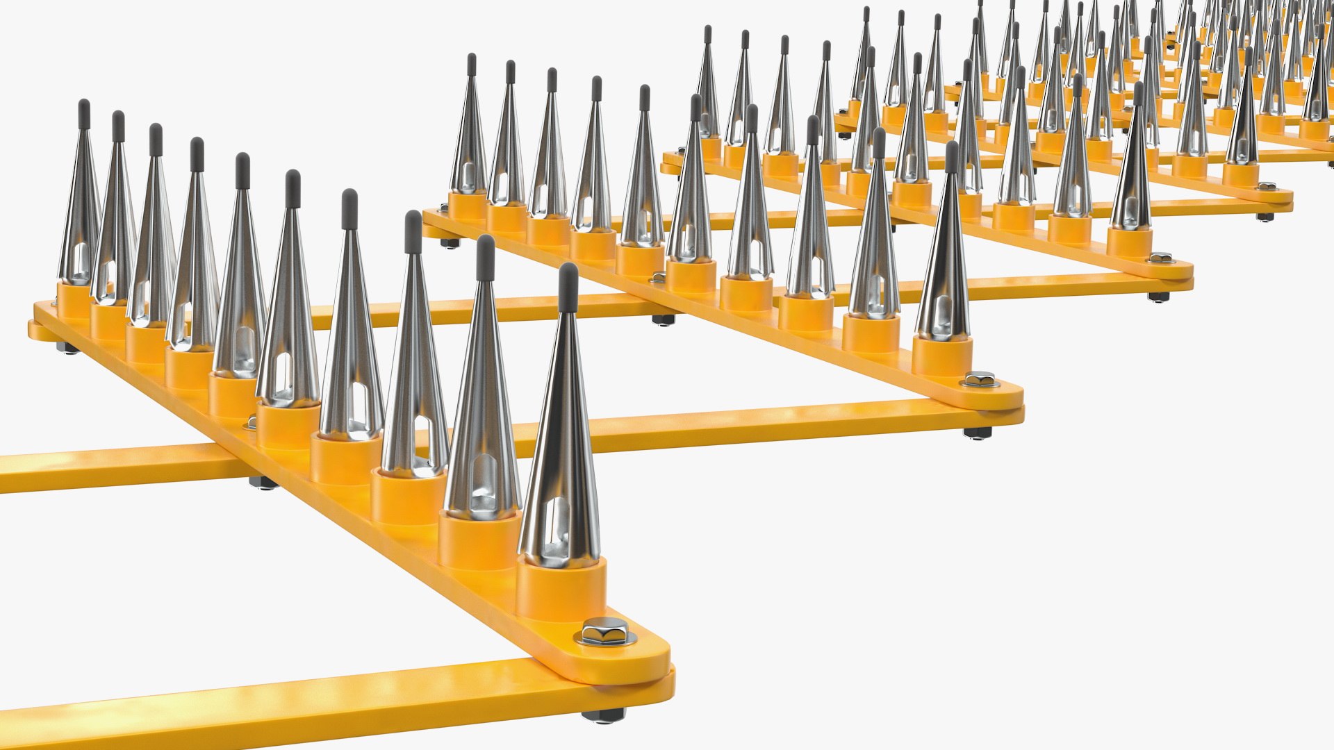 3D Aluminum Police Tire Spike - TurboSquid 1435771