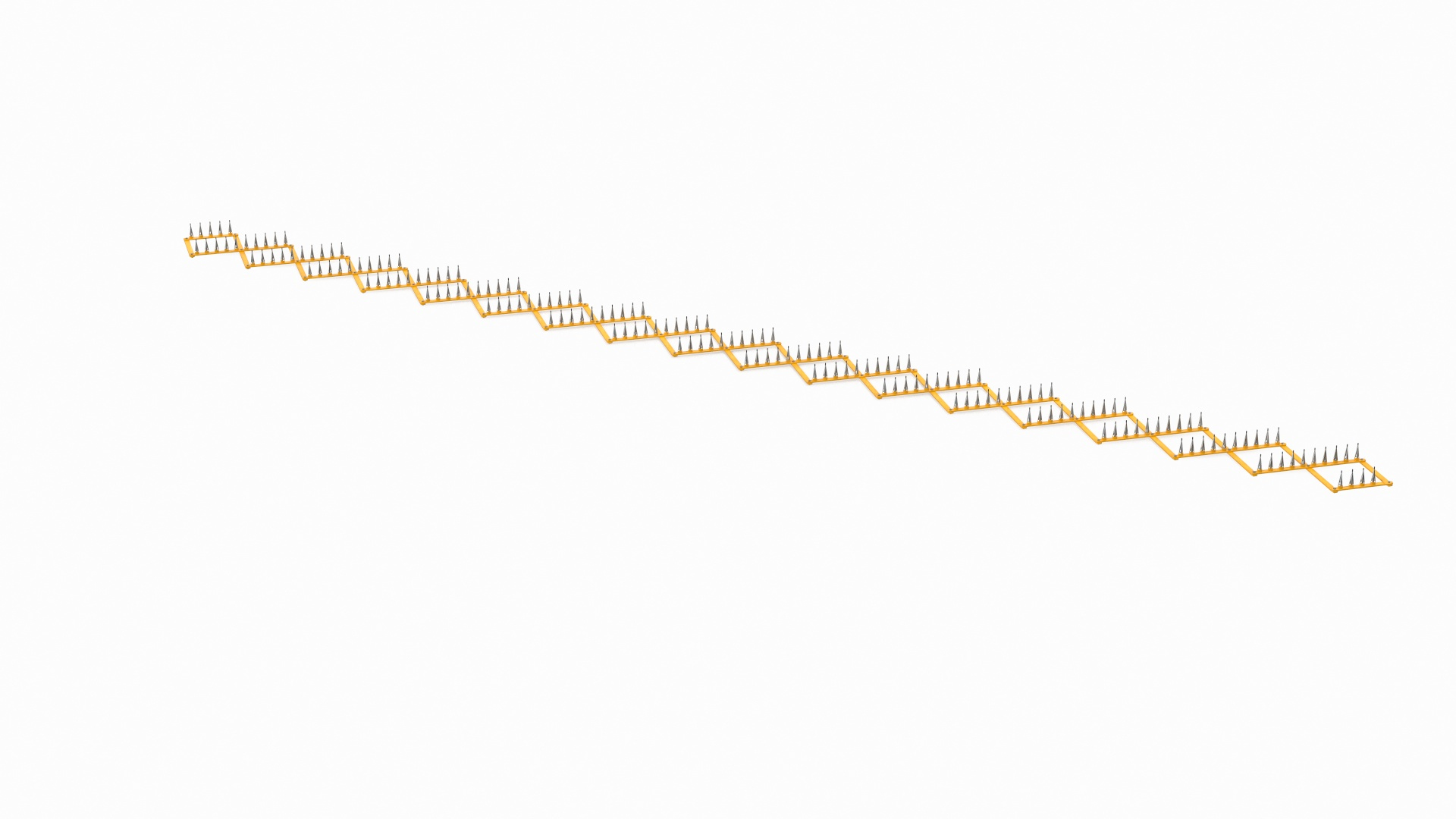 3D Aluminum Police Tire Spike - TurboSquid 1435771