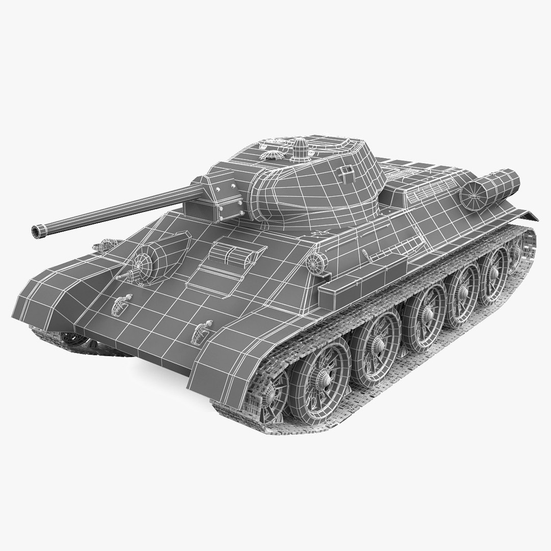 3d world war ii tank